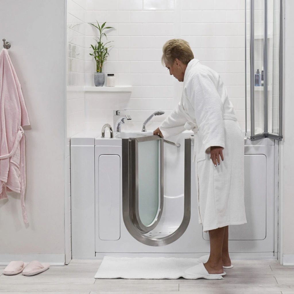Stainless Steel Removable Inward Swing Door - TubToday