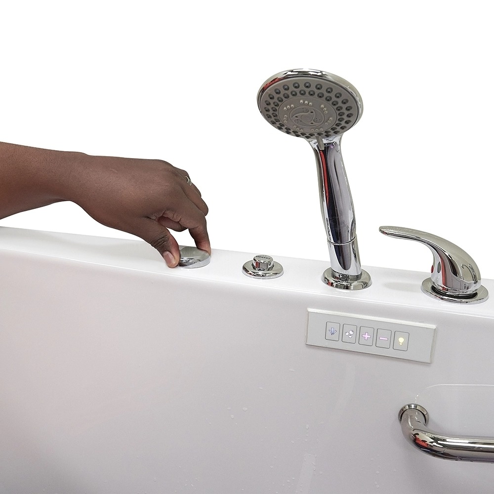 TubToday 33×66 OS Acrylic Walk-In Bathtub for Large Bathers - TubToday
